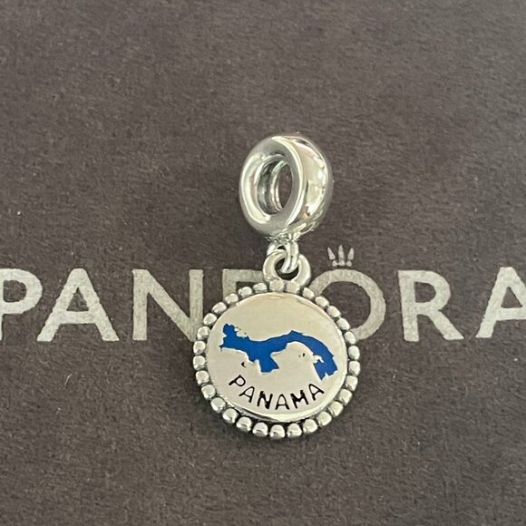 Pandora | Jewelry | Pandora Panama Map Exclusive Dangle Charm Pendant ...